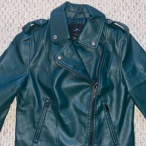Jackets & Coats | Emerald Green Leather Jacket | Poshmark